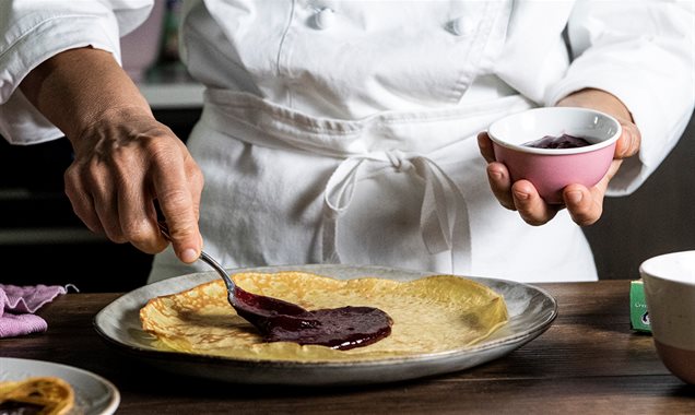 Ricetta Crêpes con crema e zucchero al velo di canna | Paneangeli
